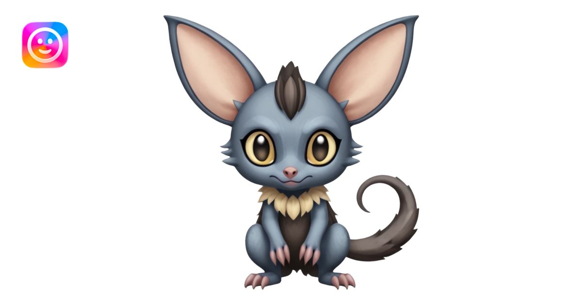 Big-eared Batty Meloetta-Lykoi-Cresselia-Palkia-Stitch-Fakémon-creature ...