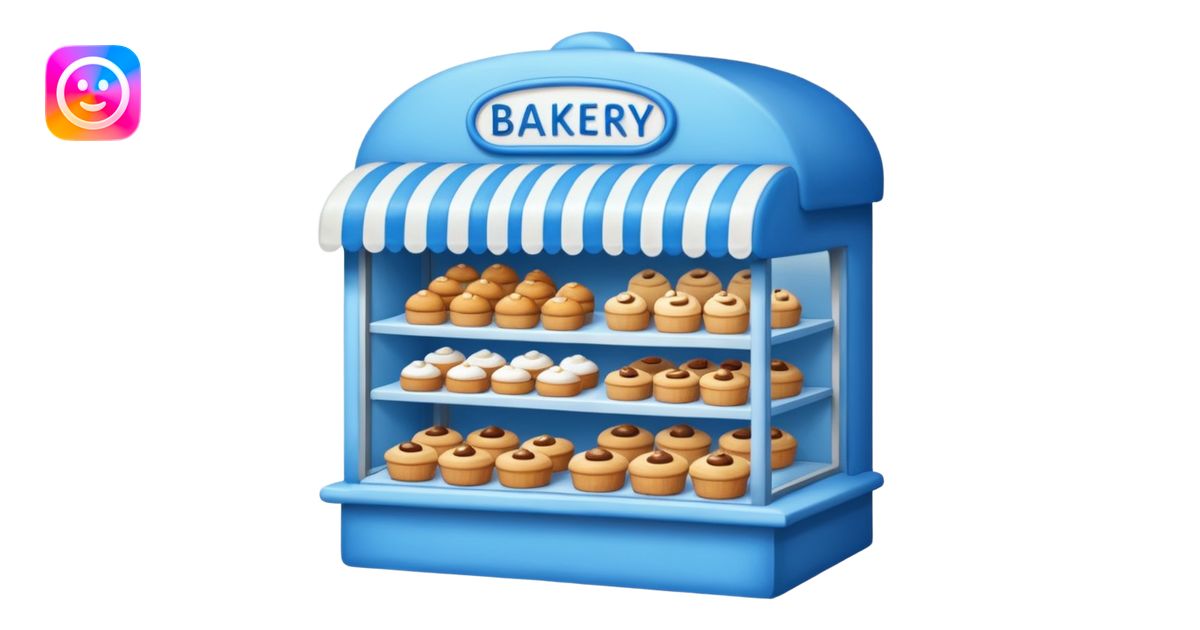 blue bakery store emoji | AI Emoji Generator