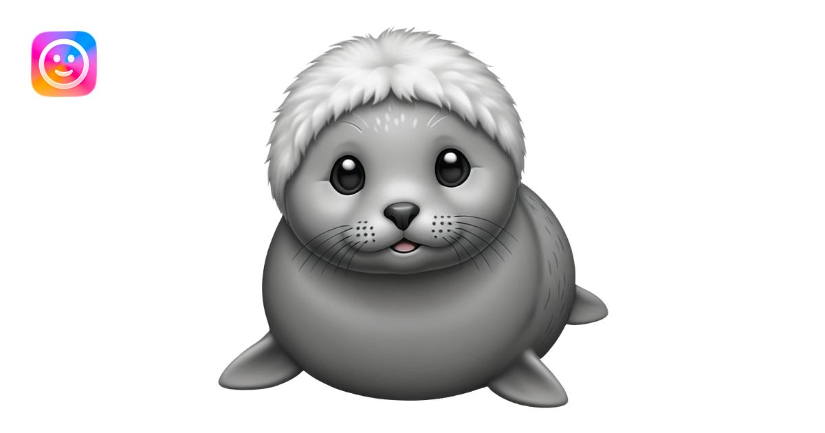 A super super cute seal emoji | AI Emoji Generator