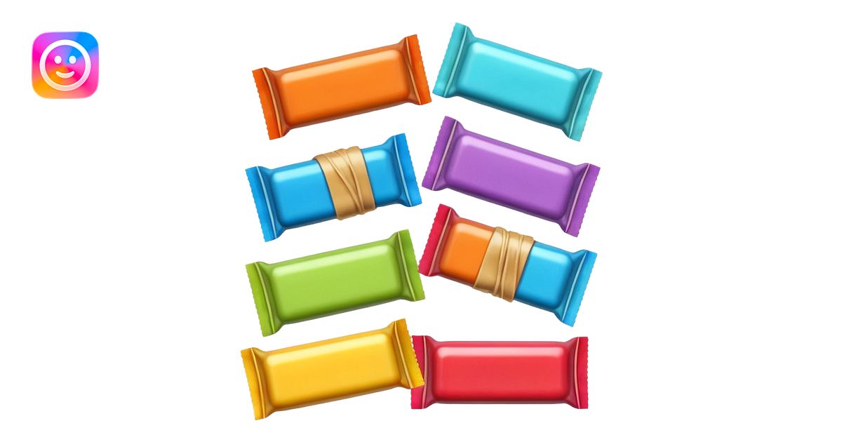 retro candy wrapped individual emoji | AI Emoji Generator