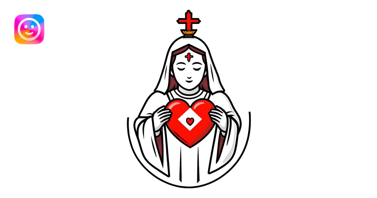 Sacred heart emoji | AI Emoji Generator