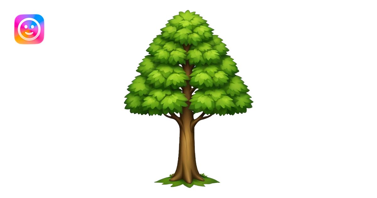 tree camping only tree emoji | AI Emoji Generator