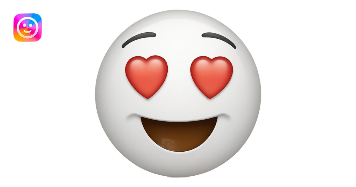 Smiling face with heart eyes emoji | AI Emoji Generator