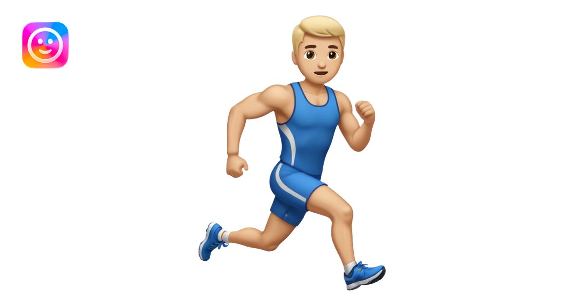 running emoji runner emoji person running emoji emoji | AI Emoji Generator