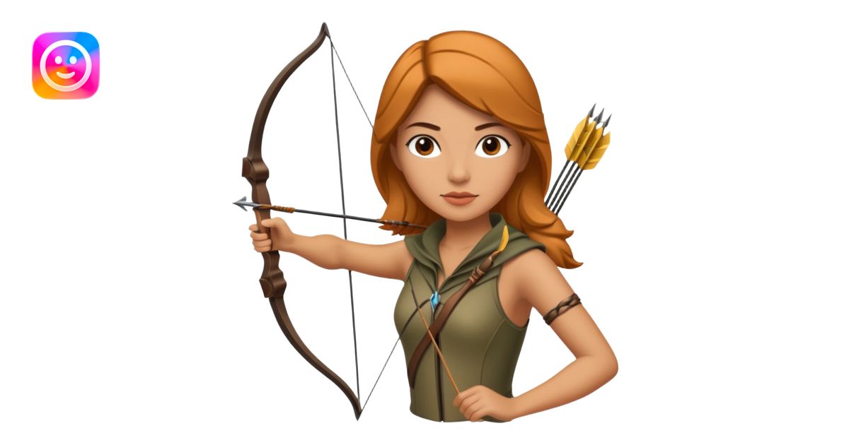Woman hunter emoji | AI Emoji Generator