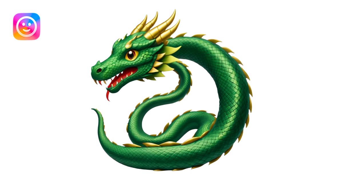Serpent dragon emoji | AI Emoji Generator