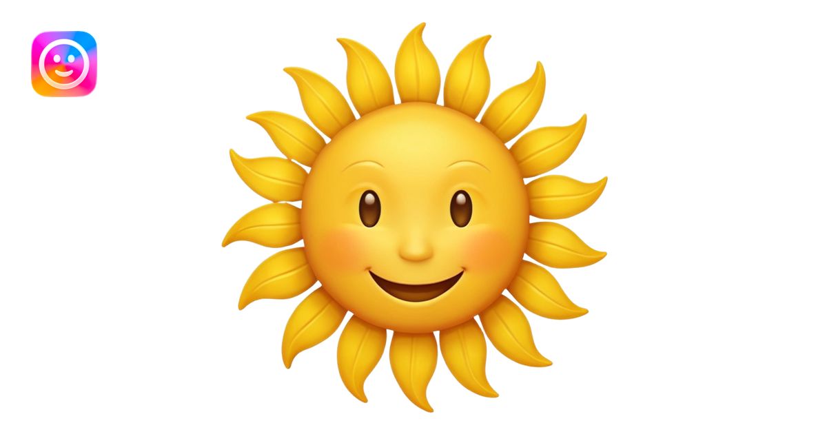 smiling sun emoji emoji | AI Emoji Generator