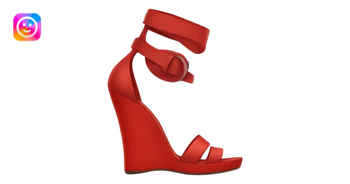 red high heel sandals emoji | AI Emoji Generator