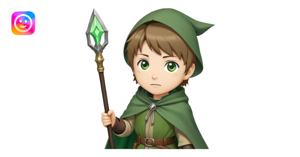 Rudeus Greyrat from Mushoku Tensei, green eyes, short light brown hair ...