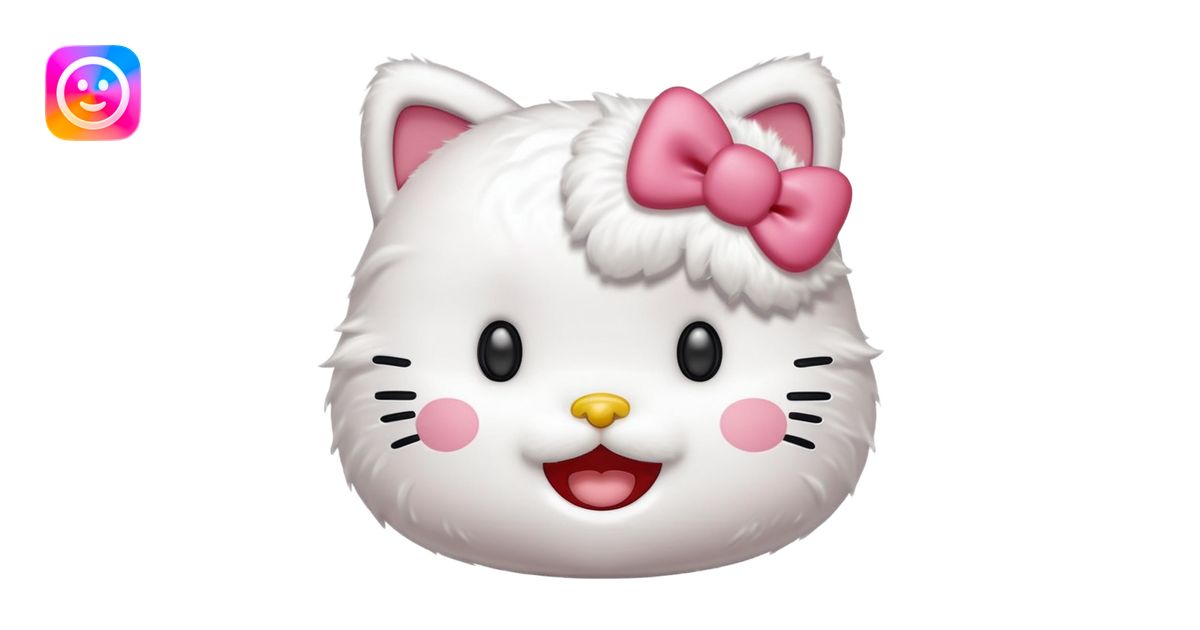 Hello Kitty laughing emoji | AI Emoji Generator