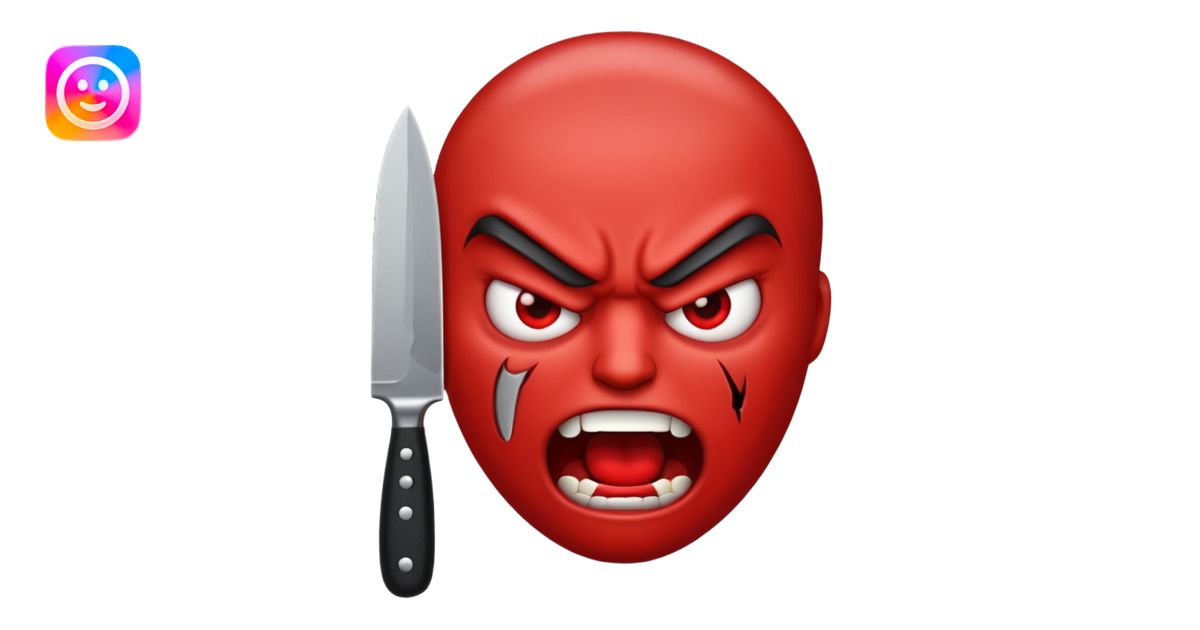 Emoji mit Messer böse emoji | AI Emoji Generator