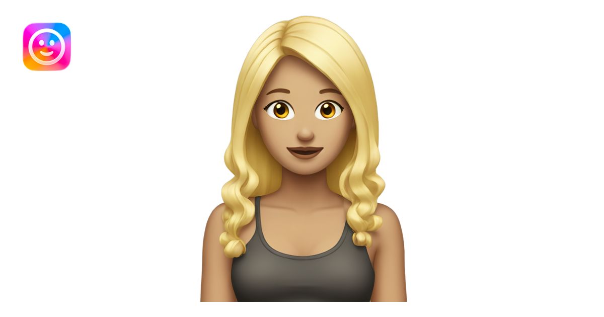 Two blonde girls emoji | AI Emoji Generator