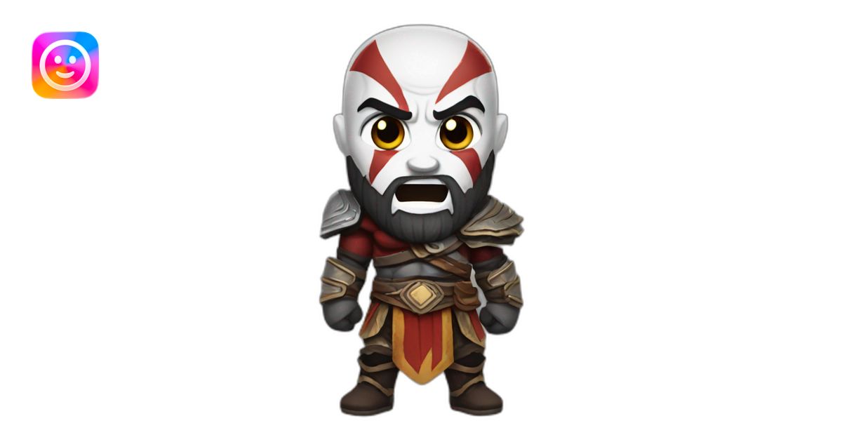 Kratos emoji | AI Emoji Generator