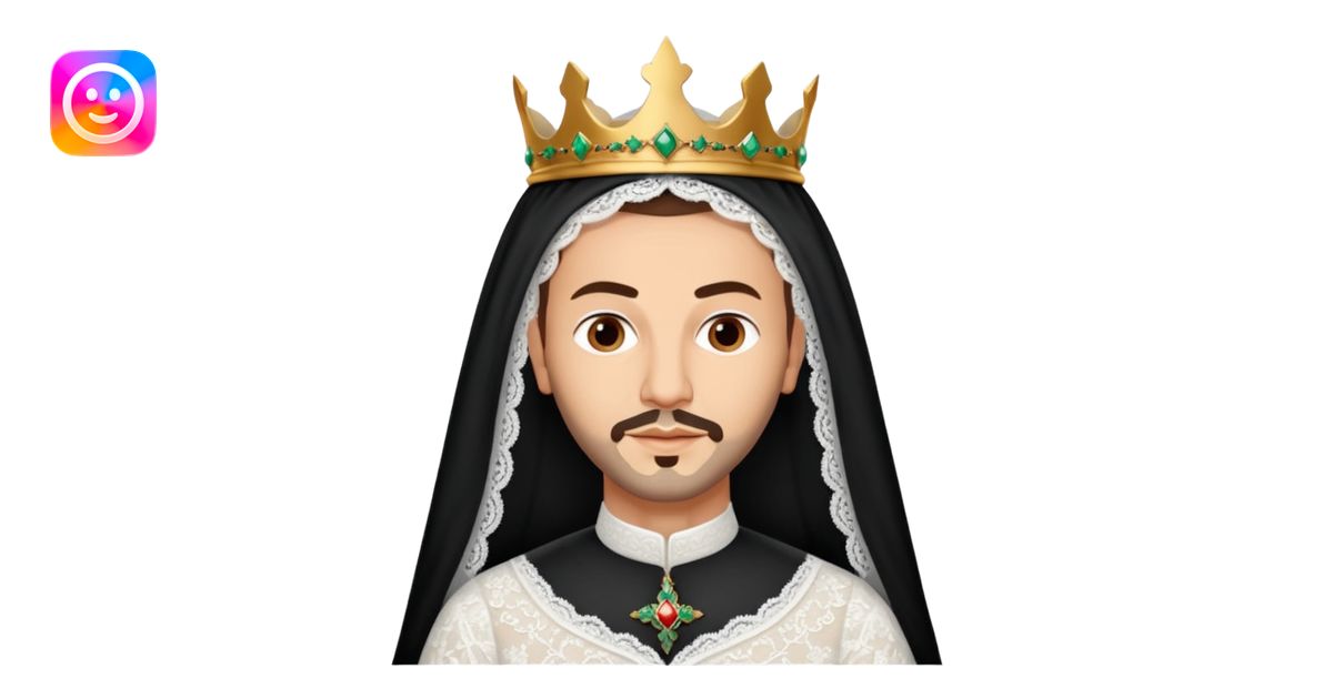 Robe mariage Blanche roi Mohammed VI du maroc emoji | AI Emoji Generator