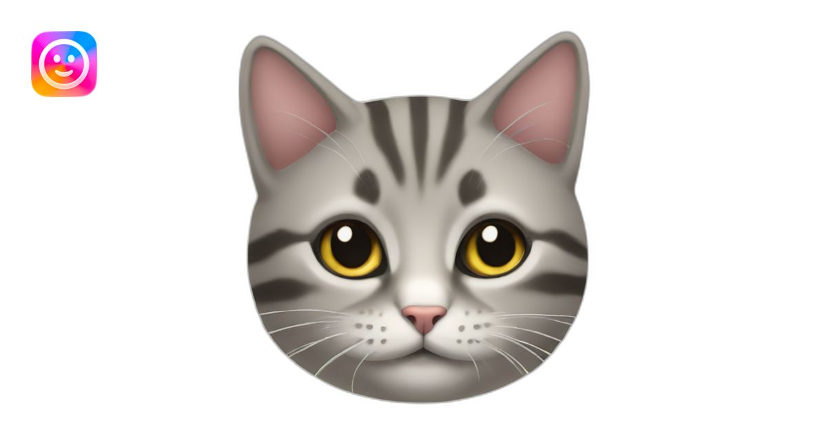Chat câlin a un chat emoji | AI Emoji Generator