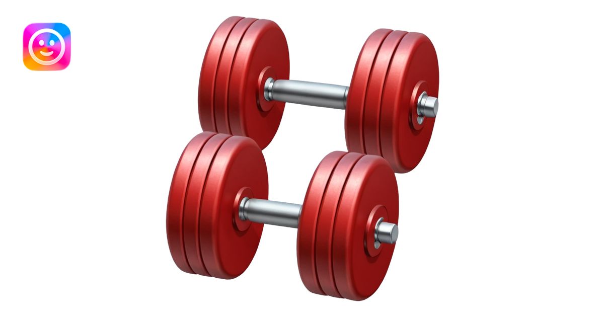 steel dumbbell emoji | AI Emoji Generator