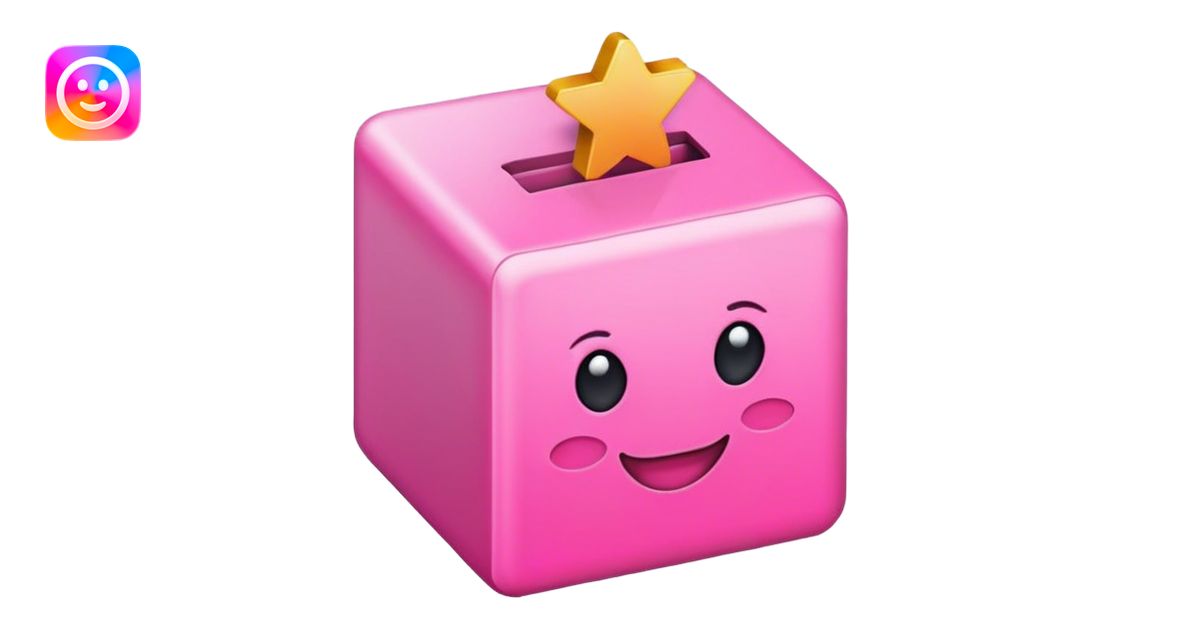 pink check box emoji | AI Emoji Generator