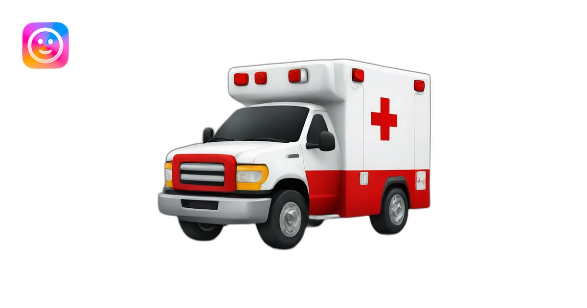 ambulance red cross emoji | AI Emoji Generator