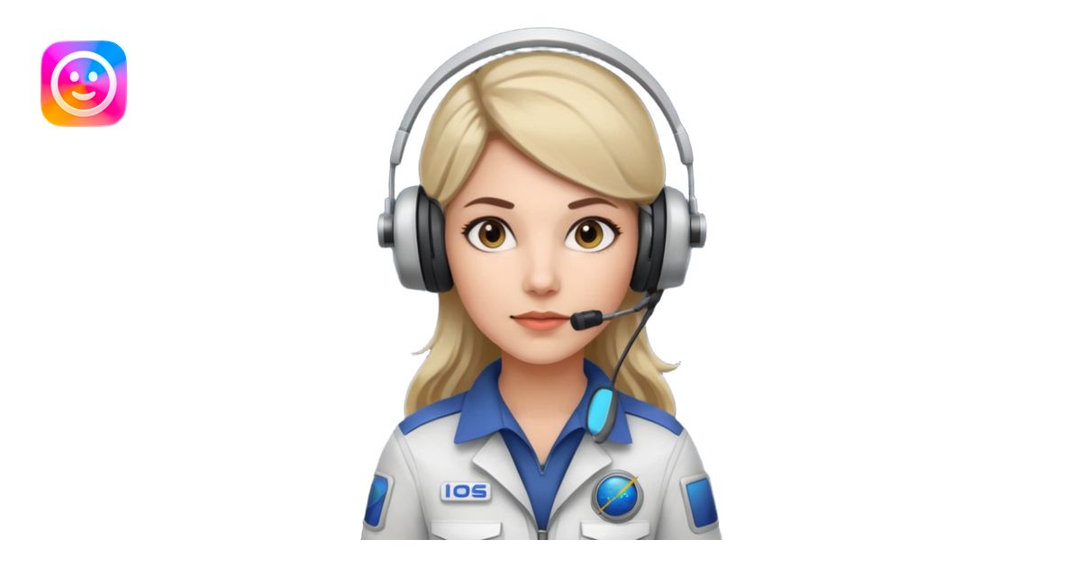 A female Space and satellite engineer emoji | AI Emoji Generator