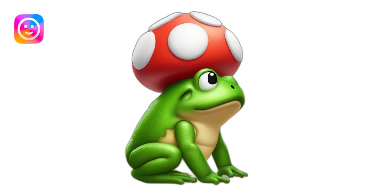 Mario kiss toad emoji | AI Emoji Generator