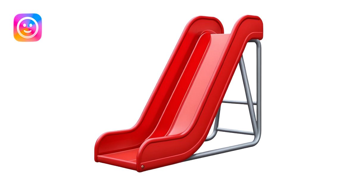 red Slide emoji | AI Emoji Generator