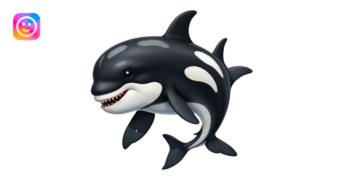 orca as a zombie emoji | AI Emoji Generator