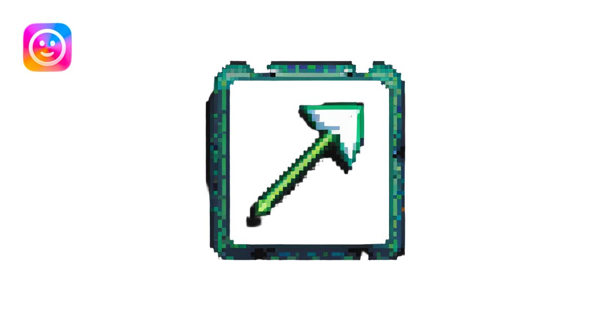 pixel art MORE button with arrow illustration | AI Emoji Generator