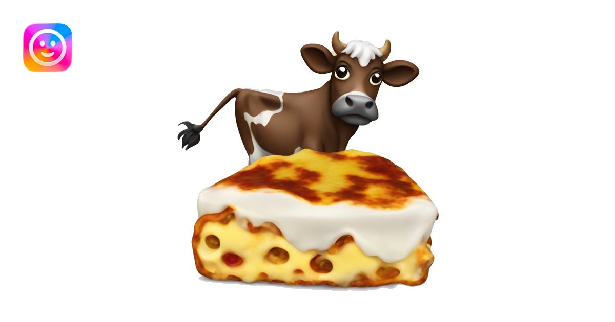 cow lasagna emoji | AI Emoji Generator