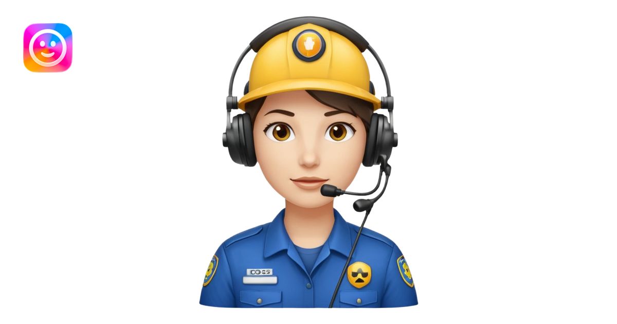 Emergency Dispatcher. emoji | AI Emoji Generator