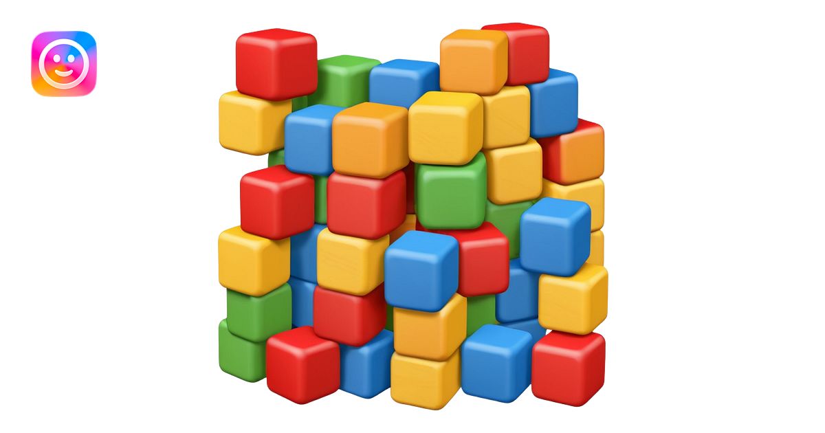 Wooden blocks with letters emoji | AI Emoji Generator