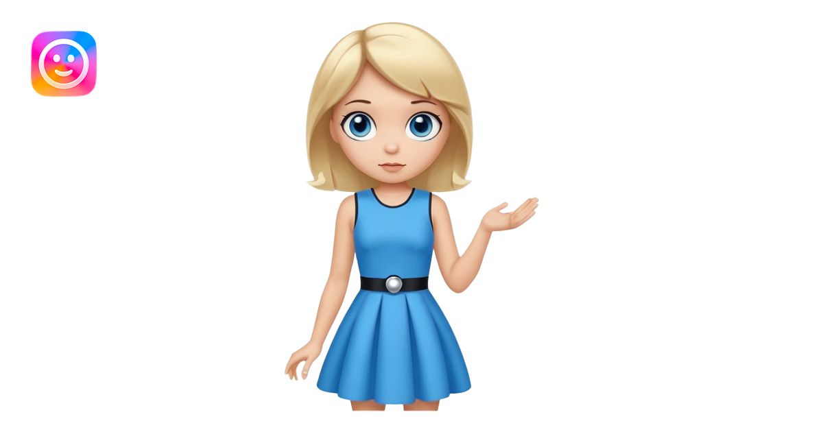 Bubbles Powerpuff Girls emoji | AI Emoji Generator