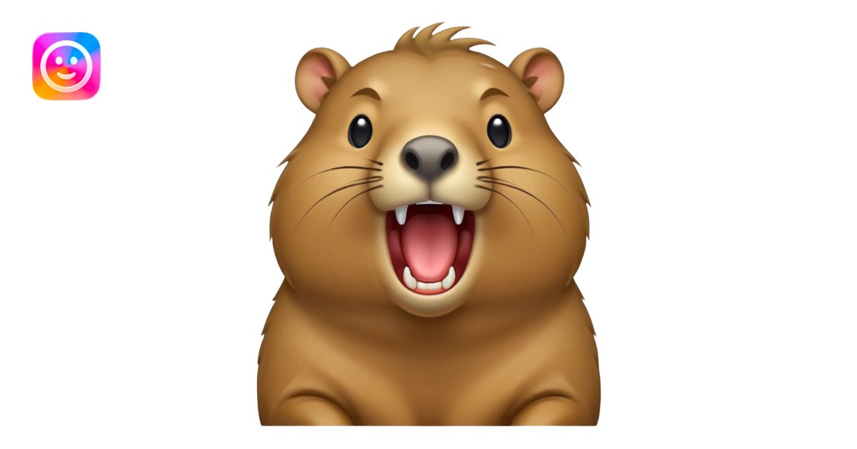 capybara is screaming emoji | AI Emoji Generator