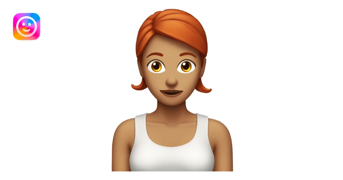 Red headed woman saying “beats me” emoji | AI Emoji Generator