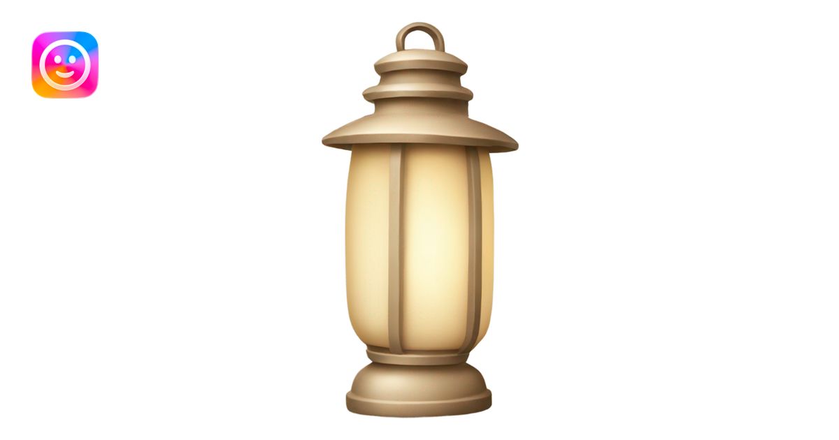 beige Christmas lantern emoji | AI Emoji Generator