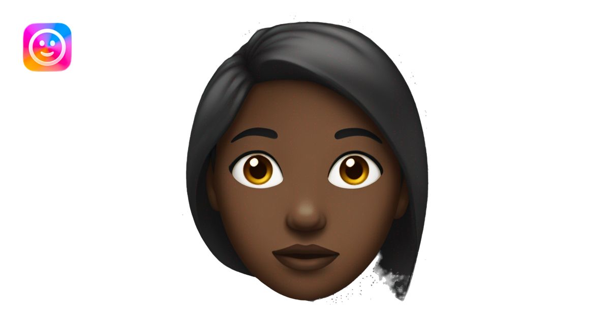 Darkskin girl side eye emoji | AI Emoji Generator