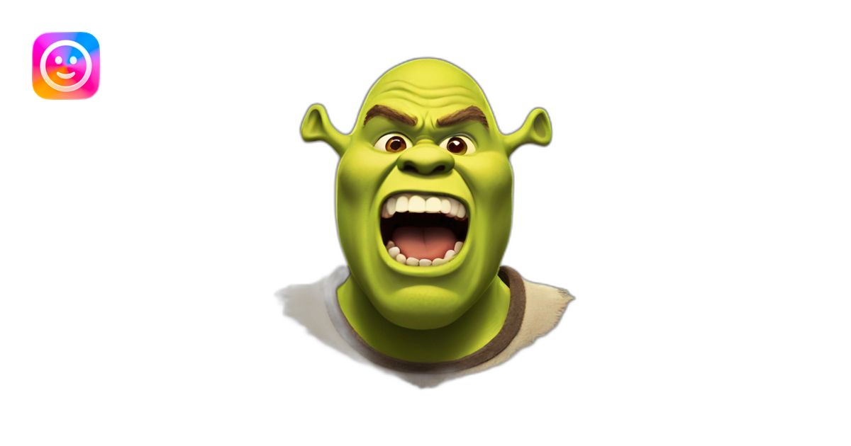 Shrek scream emoji | AI Emoji Generator
