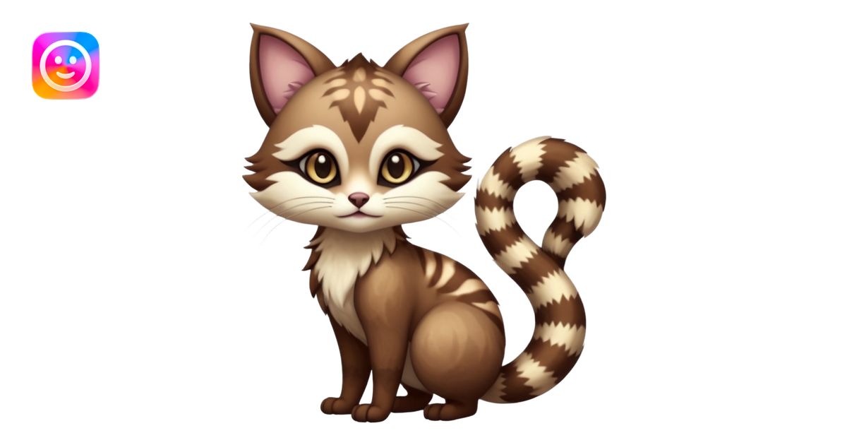 Kawaii dark edgy brown beige white fantasy ethereal feline-vernid ...