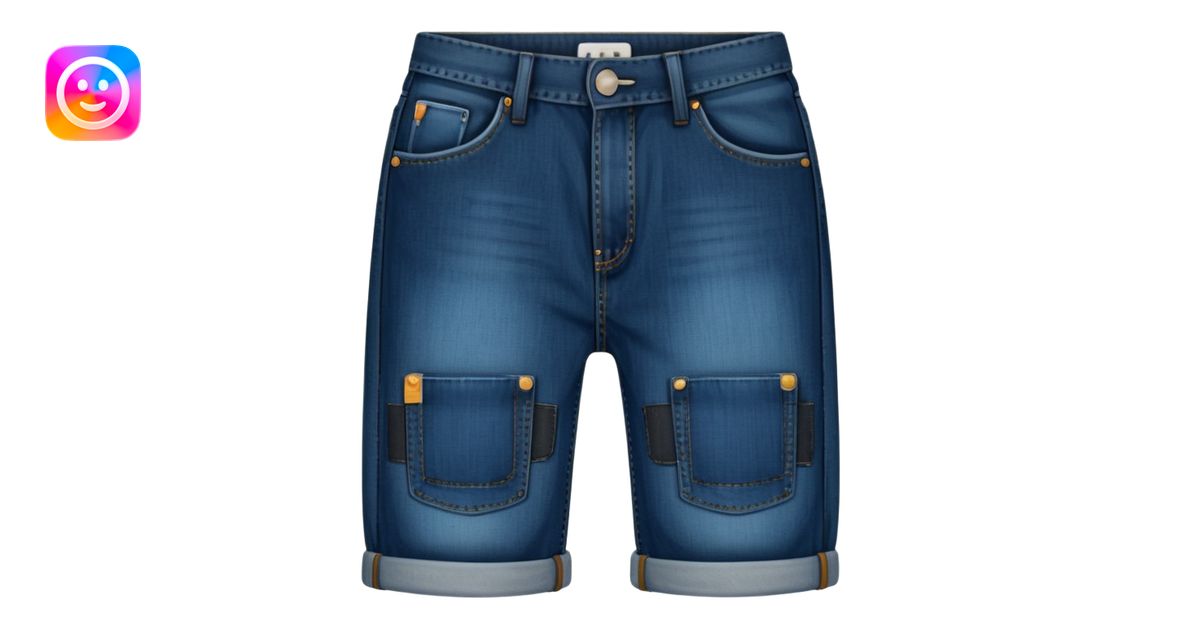 black baggy Denim Jeans emoji | AI Emoji Generator