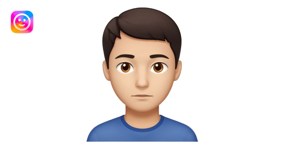 racially ambiguous male face emoji | AI Emoji Generator