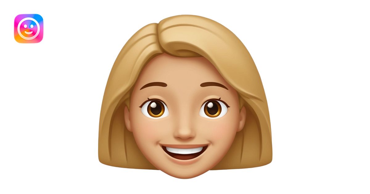 Smiling face with halo without the halo emoji | AI Emoji Generator