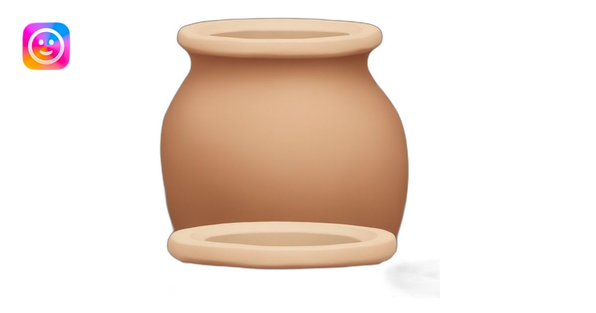 Glazed clay pot emoji | AI Emoji Generator