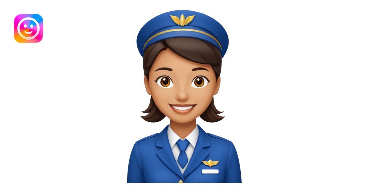 coworkers flight attendant emoji | AI Emoji Generator