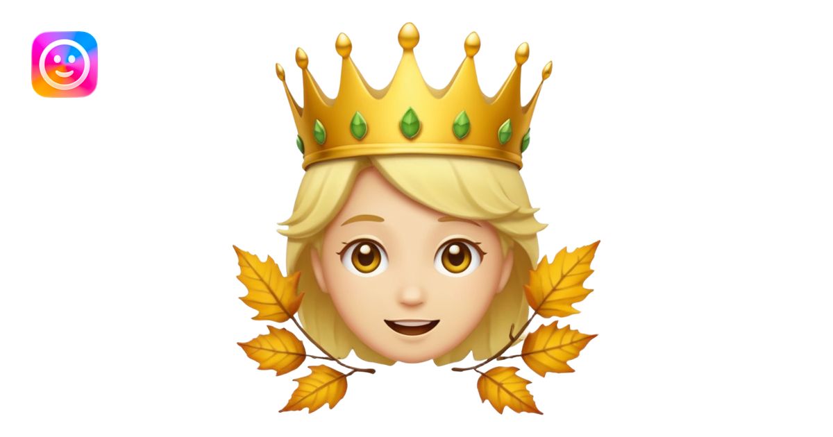 fall ecstatic emoticon artsy slightly creepy crown of leaves but make ...