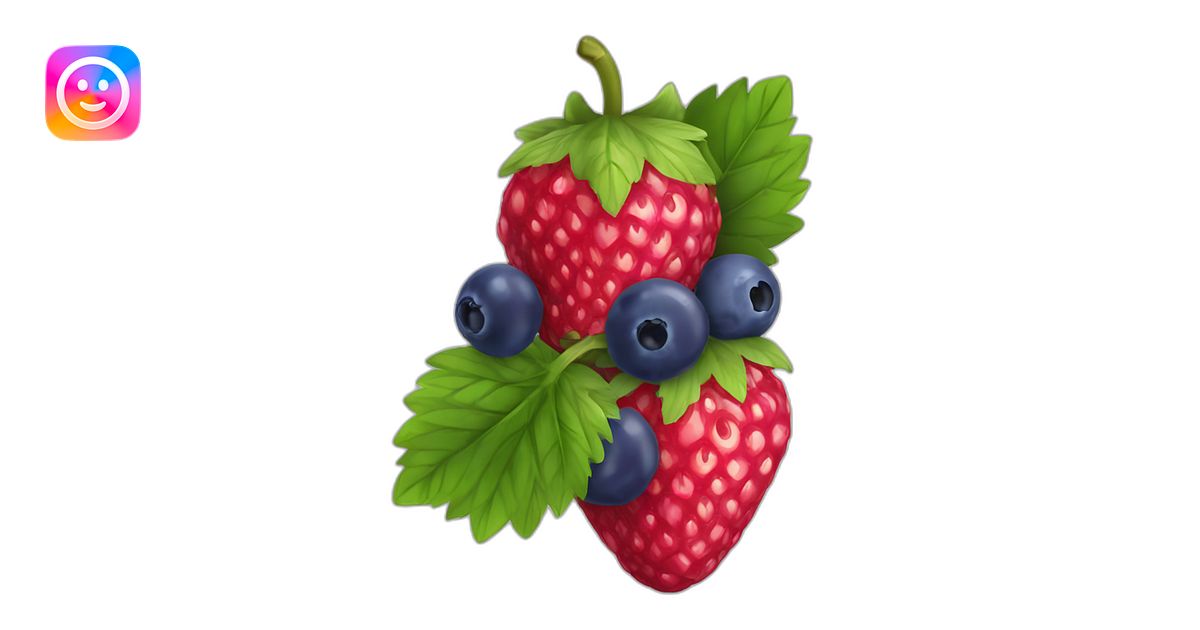 fraise framboise myrtille emoji | AI Emoji Generator