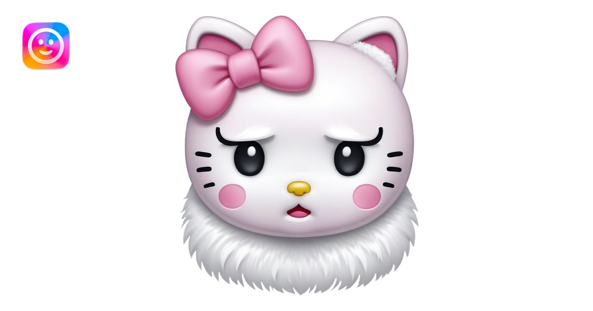 Hello kitty crying emoji | AI Emoji Generator