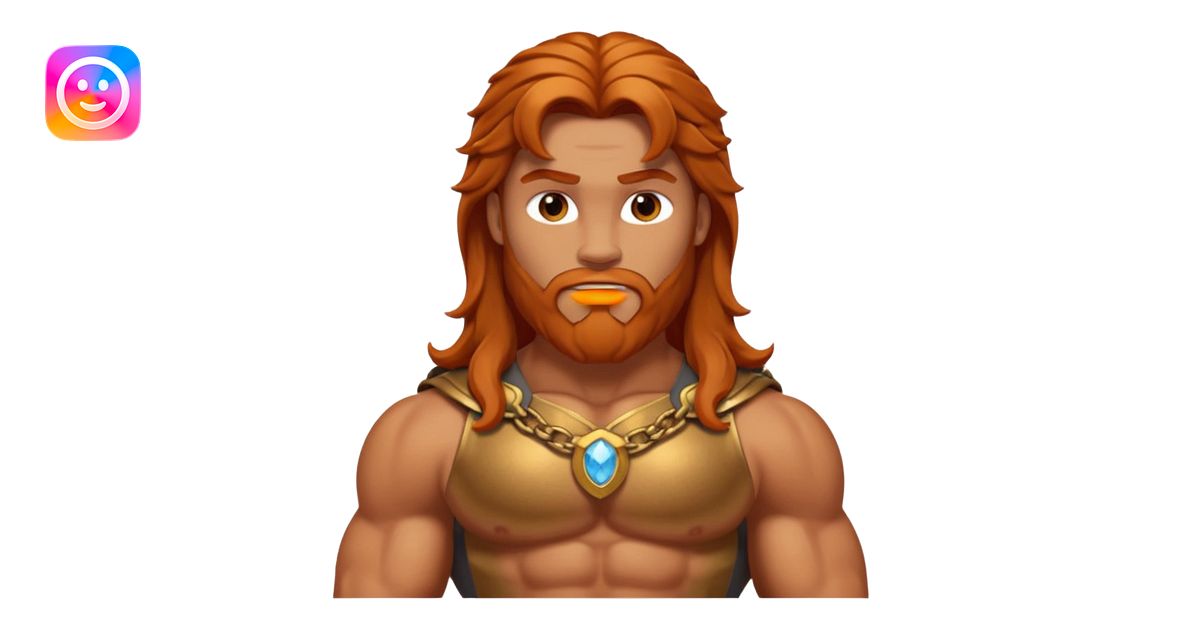 Hercules, God of Strength from Gods and Goddesses with long reddish ...