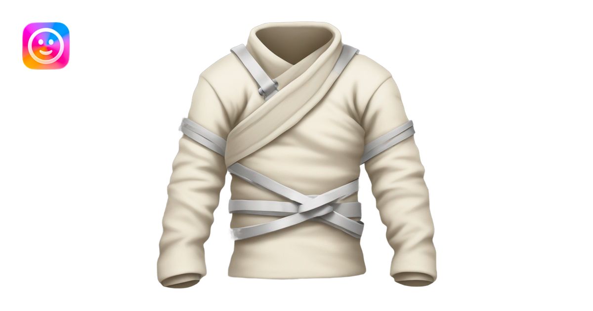 Straitjacket like in an asylum emoji | AI Emoji Generator