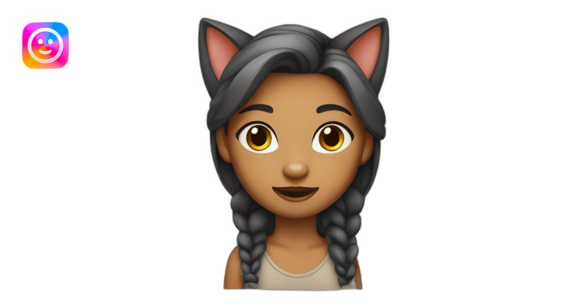 Catty girl emoji | AI Emoji Generator