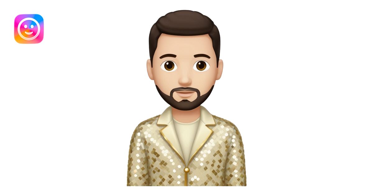 Jon B, White R&B Singer with light skin, dark brown hair, cream sequin ...