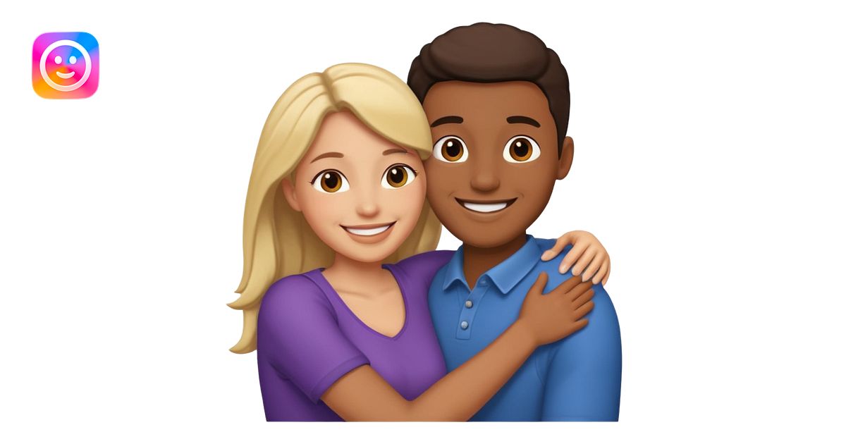 couples hug emoji | AI Emoji Generator